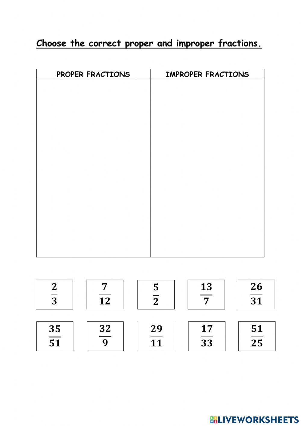 Proper Fraction