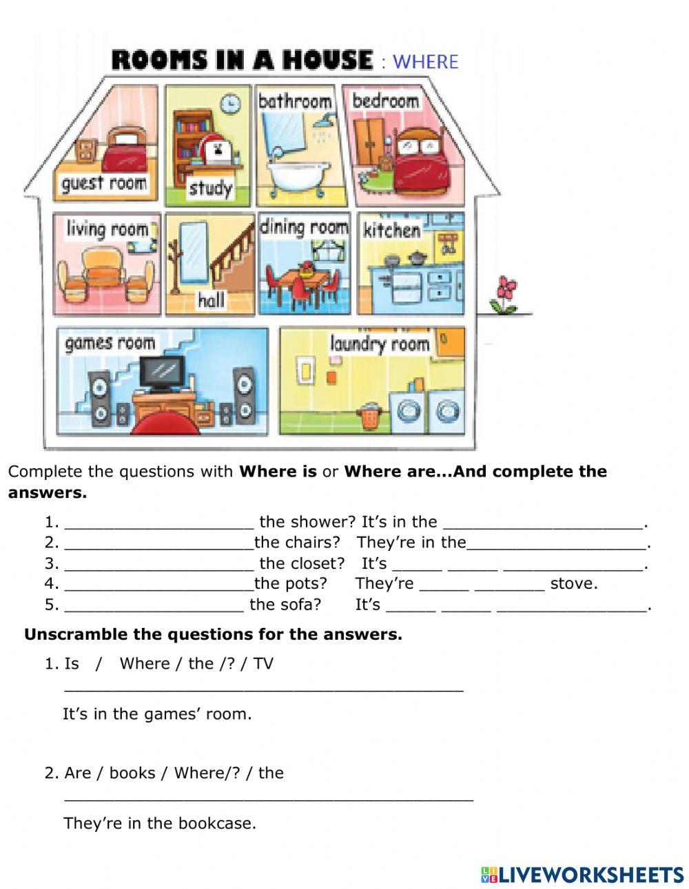 Where is or Whe… | Free Interactive Worksheets | 1181013