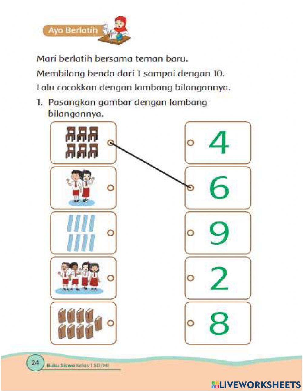 Menghitung exercise | Live Worksheets