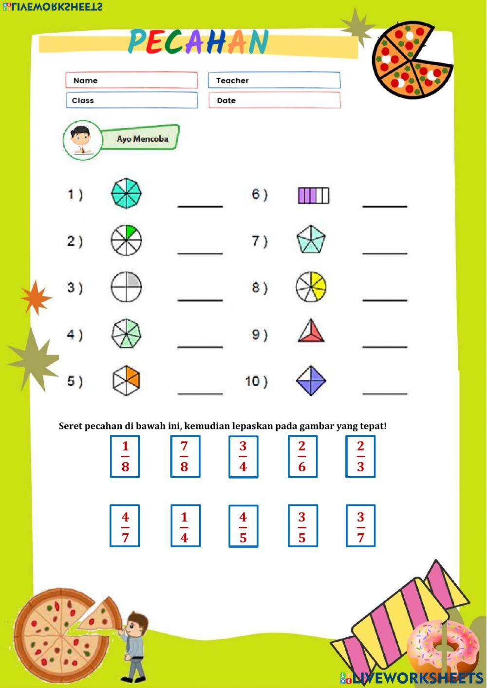 PECAHAN 5101358 | oraetlabora | Live Worksheets