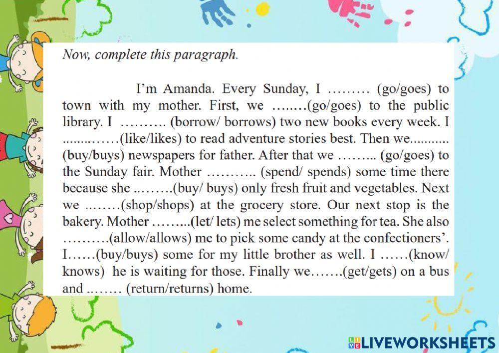 sanketha | grade 6-simple Present Tense 3202041