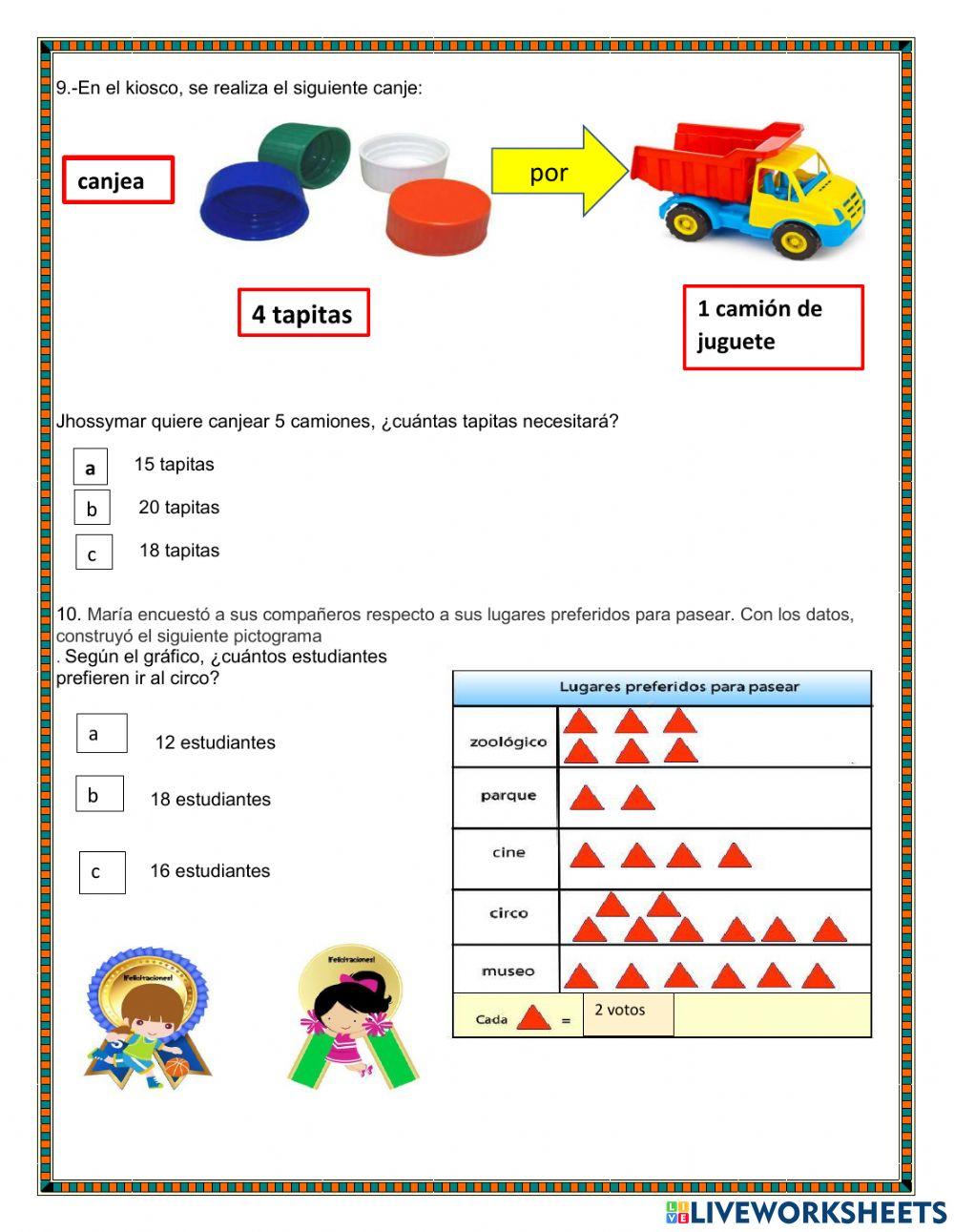 Practica De Matemática Matemáticas Worksheet Live Worksheets