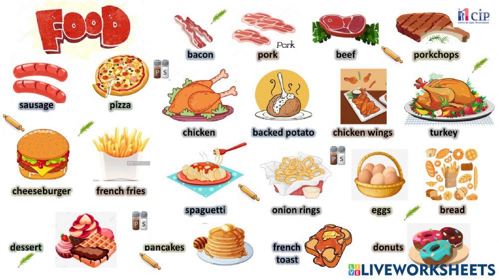 1182906 | Vocabulary week 52 food | Lina Haydeé Candia