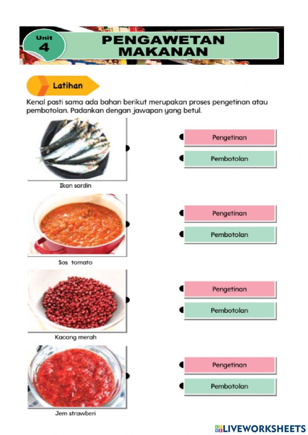 Pengawetan maka… | Free Interactive Worksheets | 1138327