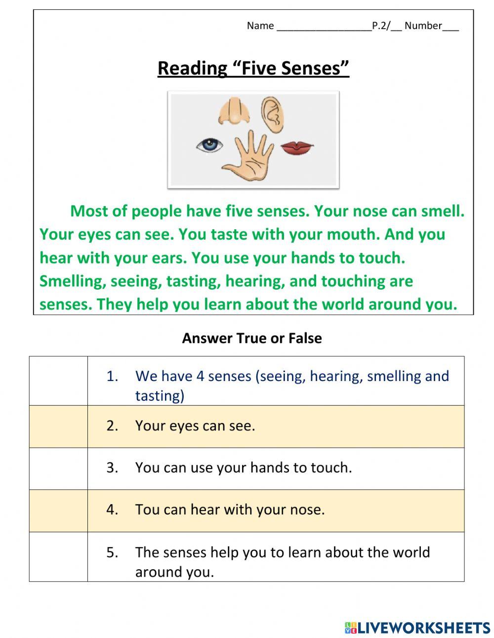 Reading Test online pdf worksheet | Live Worksheets