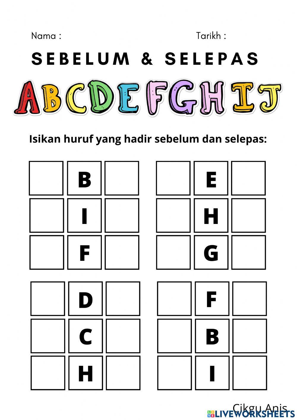 Lkpd Mengenal Huruf Interactive Worksheet Live Worksheets Porn Sex Picture