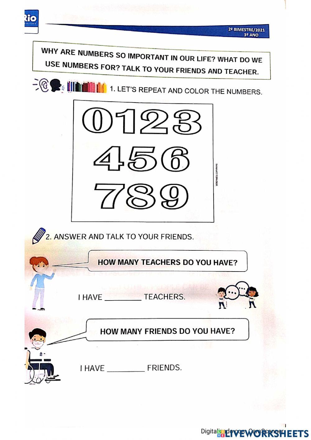 Numbers 1302 worksheet | Live Worksheets