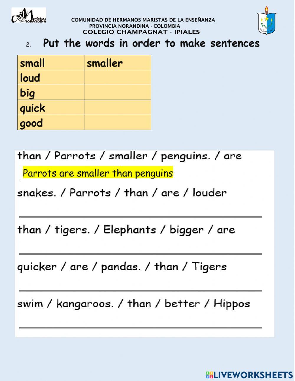 English Exam Grade 3 1183271 | Angie Camila Jimenez