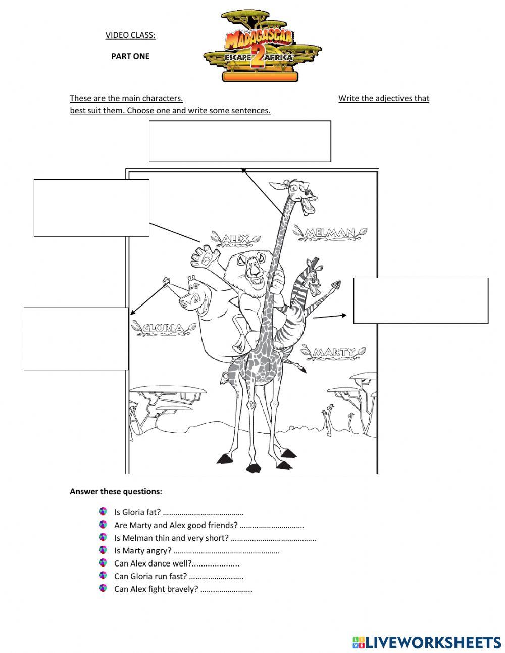 madagascar | Free Interactive Worksheets | 6666200