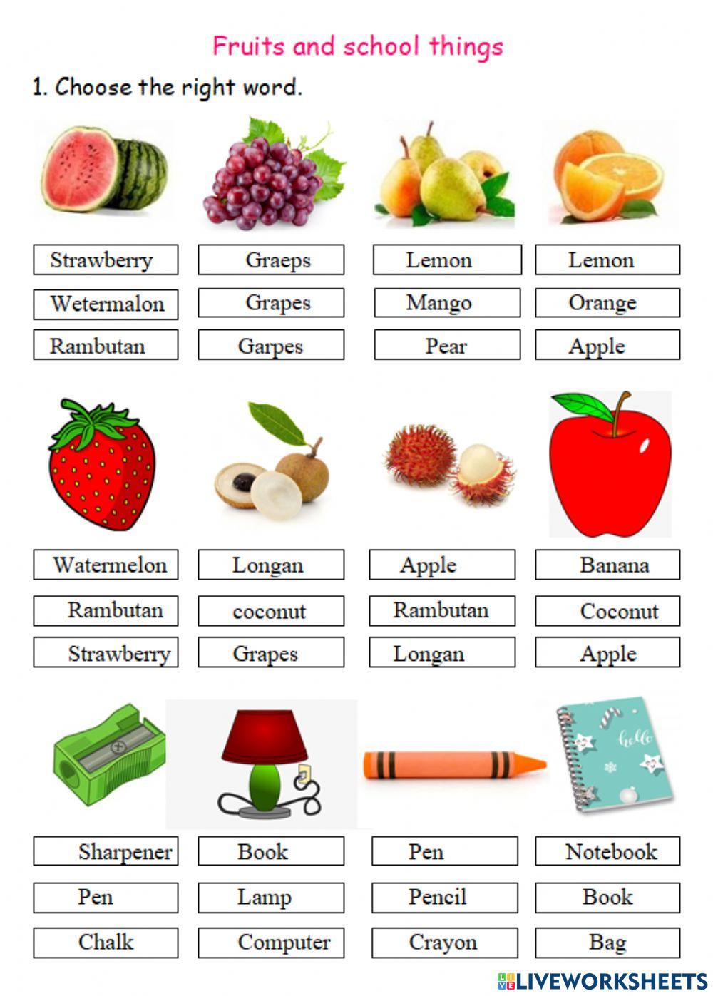 Choose online exercise for grade 3 | Live Worksheets