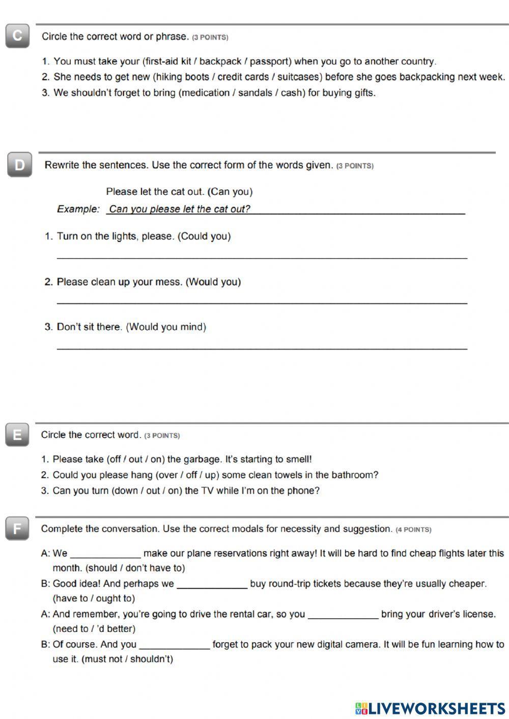 Interchange Unit 7-8 Test Worksheet Live Worksheets, 48% OFF Interchange Unit 7-8 Test Worksheet Live Worksheets, 48% OFF