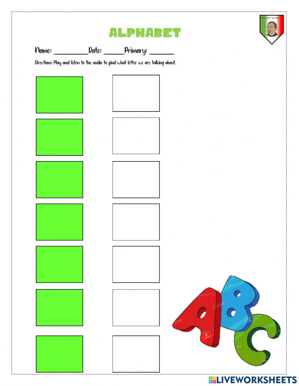 Alphabet 1187181 | KEI091119 | LiveWorksheets