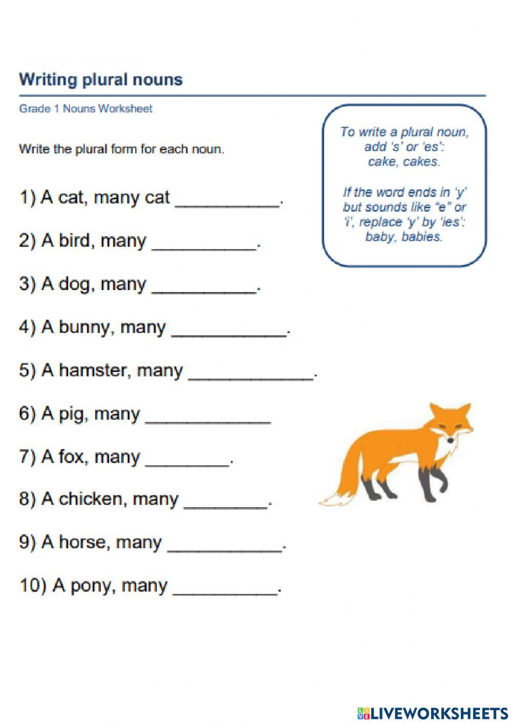 NOUNS online exercise for | Live Worksheets