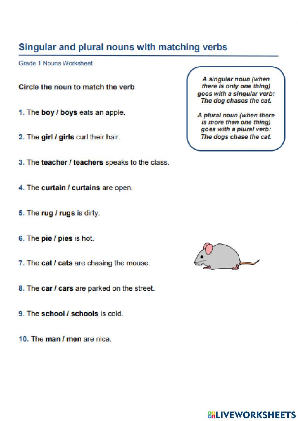 NOUNS online exercise for | Live Worksheets