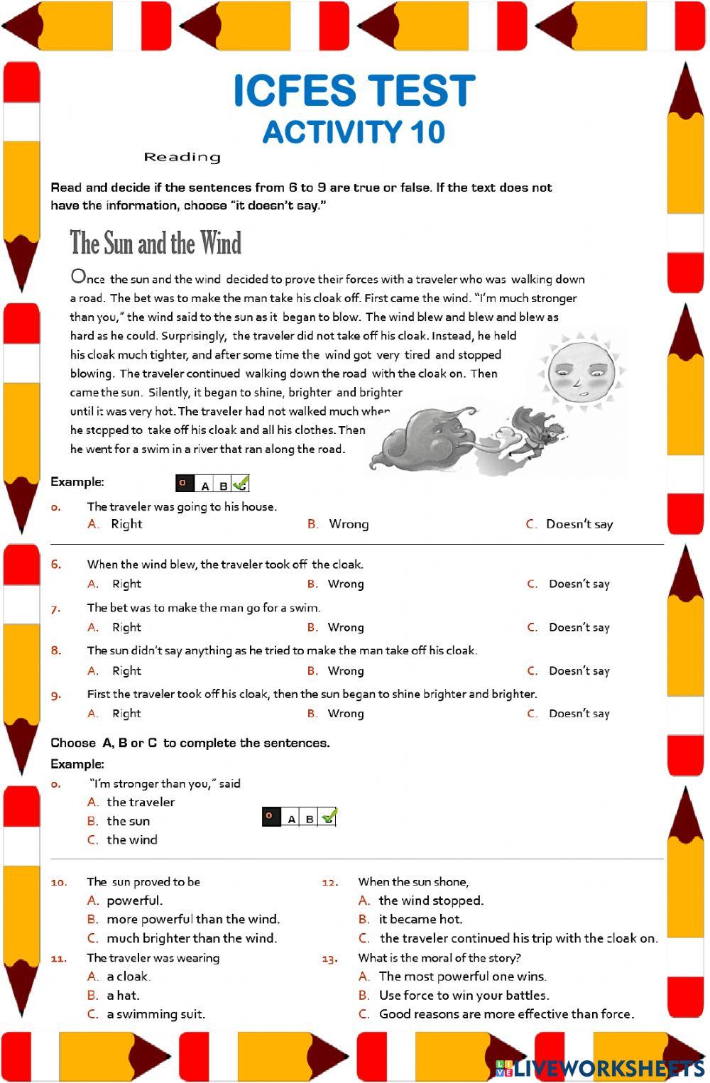 Icfes Test Activity Worksheet Live Worksheets, 58% OFF
