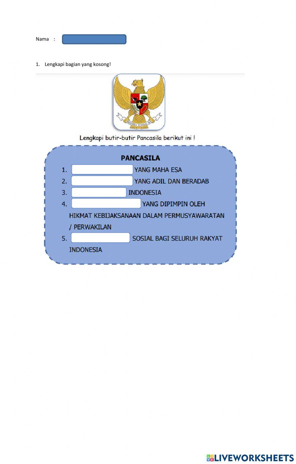Lambang Negara Garuda Pancasila Interactive Worksheet Images And – Bilarasa Lambang Negara Garuda Pancasila Interactive Worksheet Images And – Bilarasa