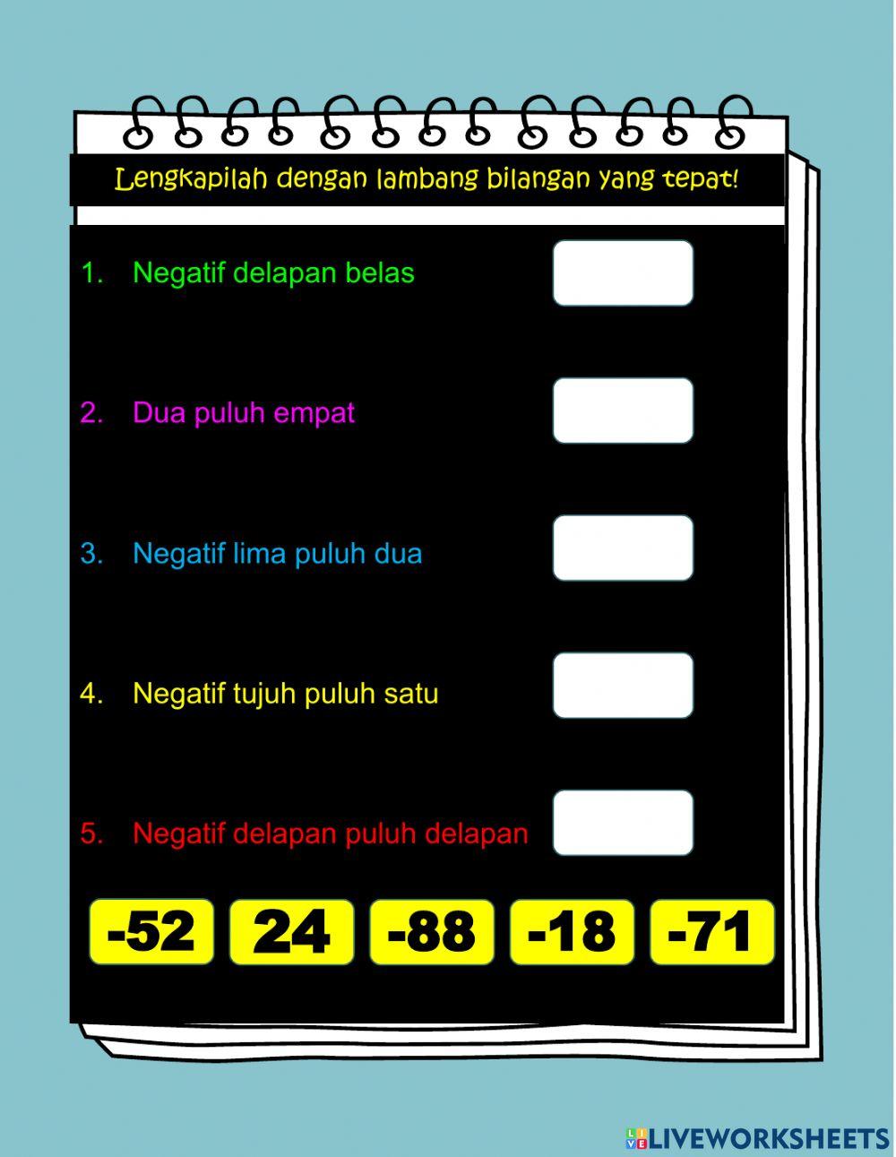 Lembar Kerja Peserta Didik online exercise for KELAS 6 | Live Worksheets
