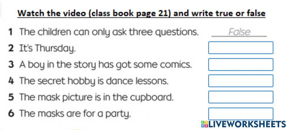 Video unit 2 bright ideas 3 interactive worksheet | Live Worksheets