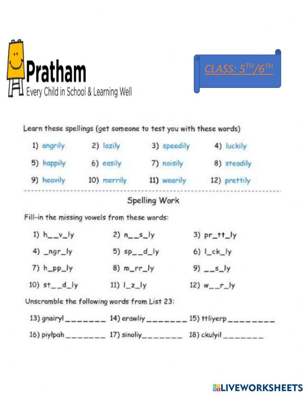 Word building free worksheet | Live Worksheets