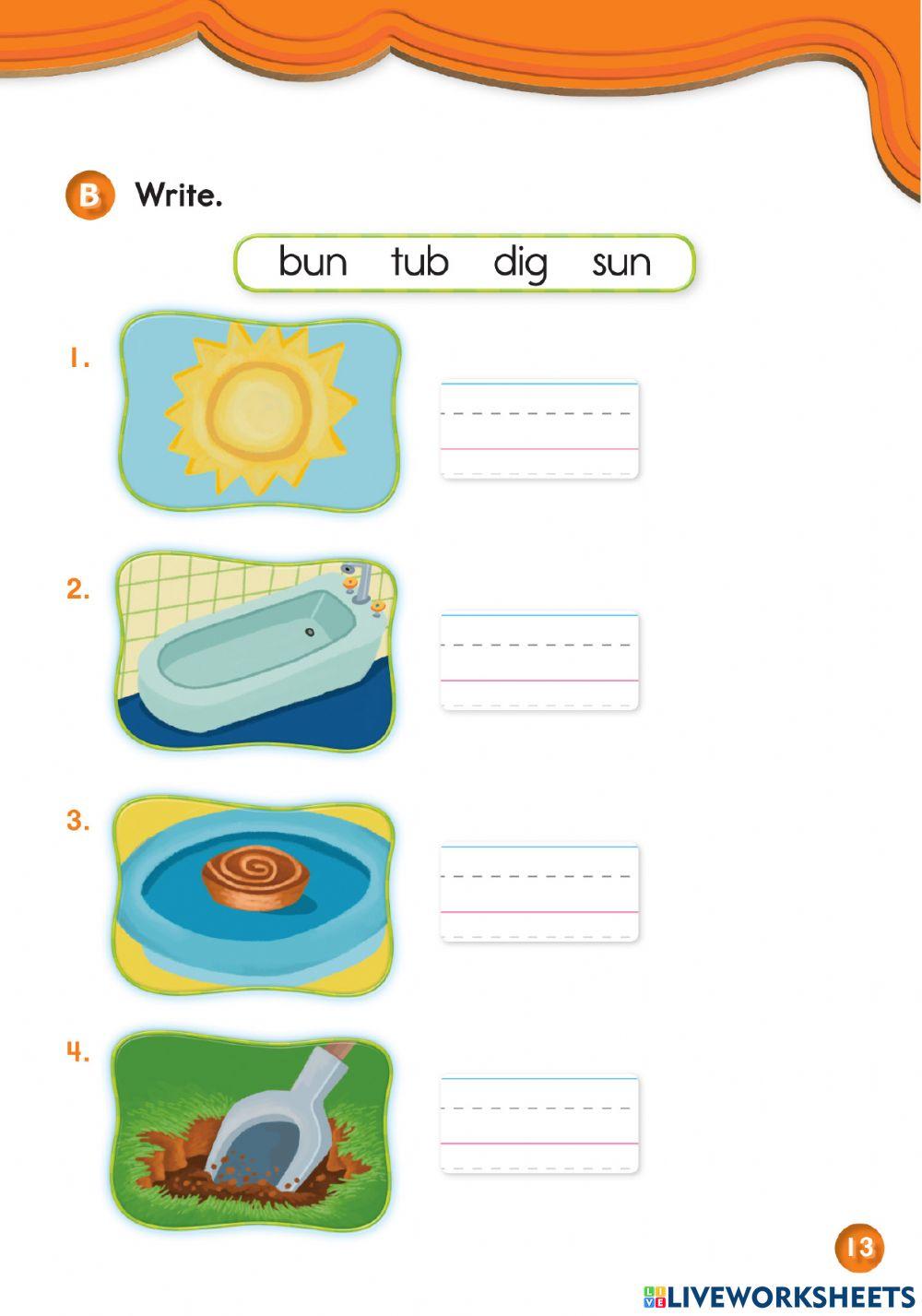 Fun in the mud worksheet | Live Worksheets