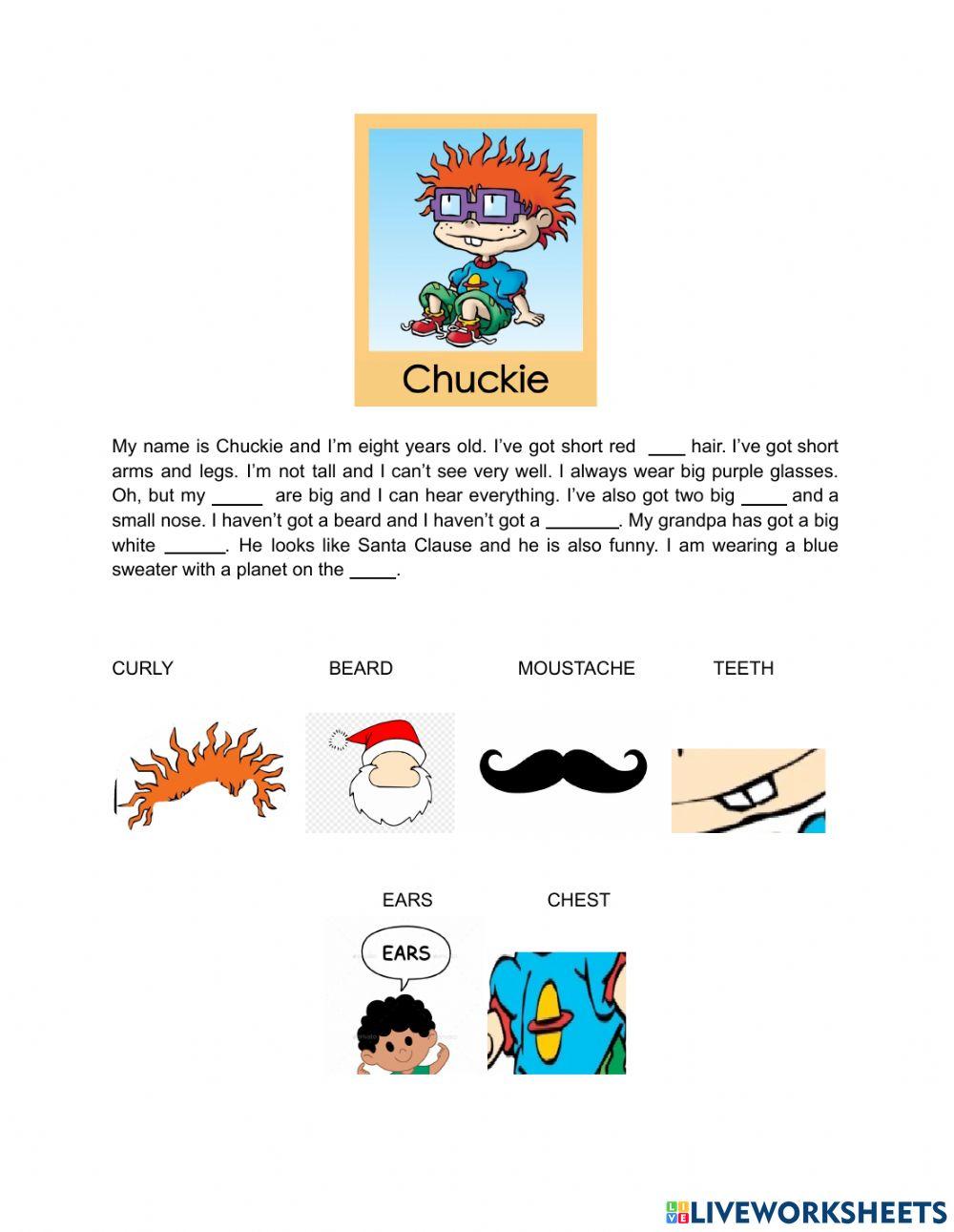 Chuckie interactive worksheet | Live Worksheets