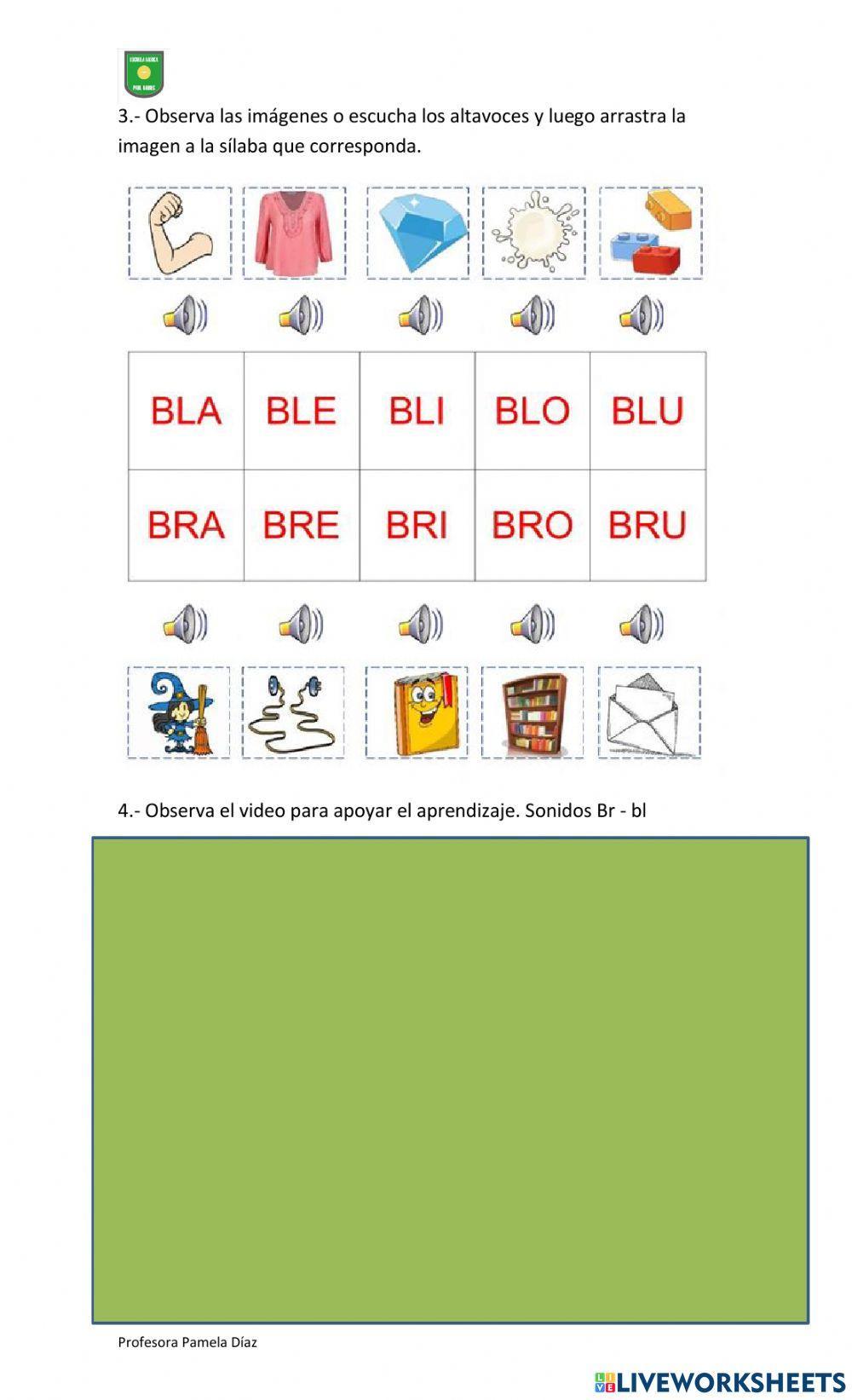 Br - bl | Free Interactive Worksheets | 1192264