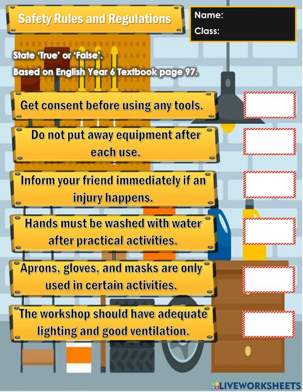 Year 6 Unit 10 Be Aware, Take Care! 1192656