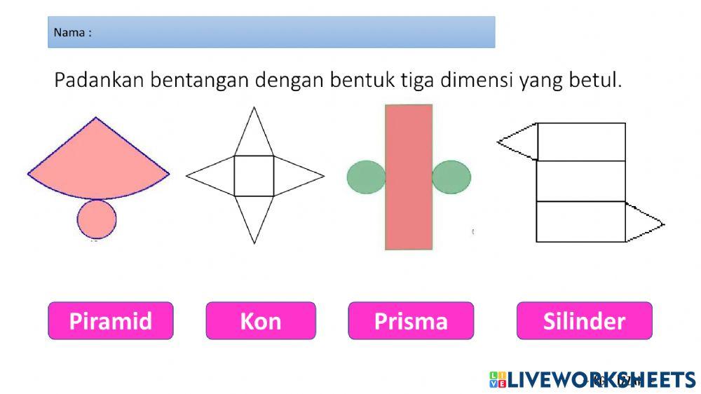 Bentuk Geometri Tiga Dimensi 1192515 | NURUL HAZIQAH BT
