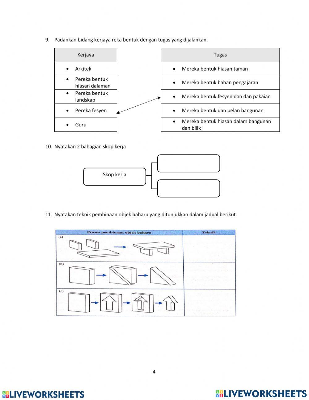 Latihan rbt tg1 worksheet | Live Worksheets