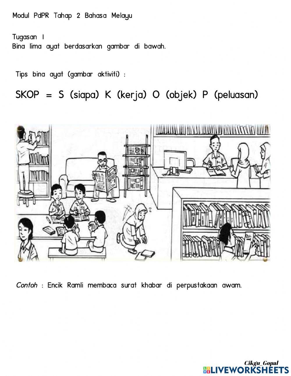 contoh | Free Interactive Worksheets | 3220620