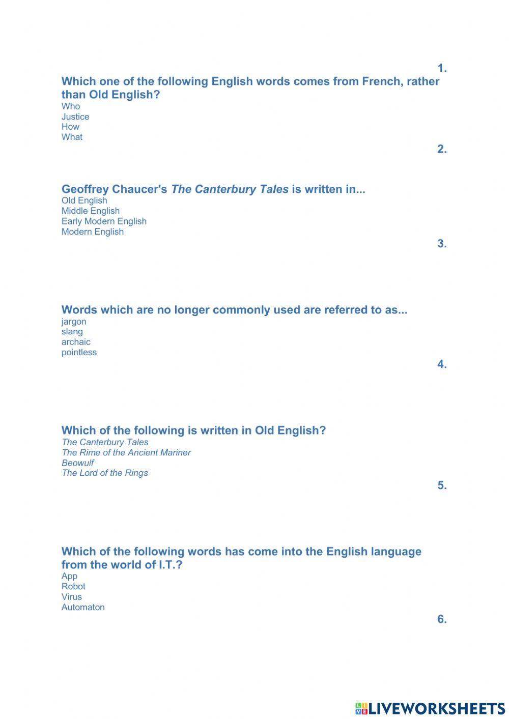 Grammar 2 paper 2 worksheet | Live Worksheets