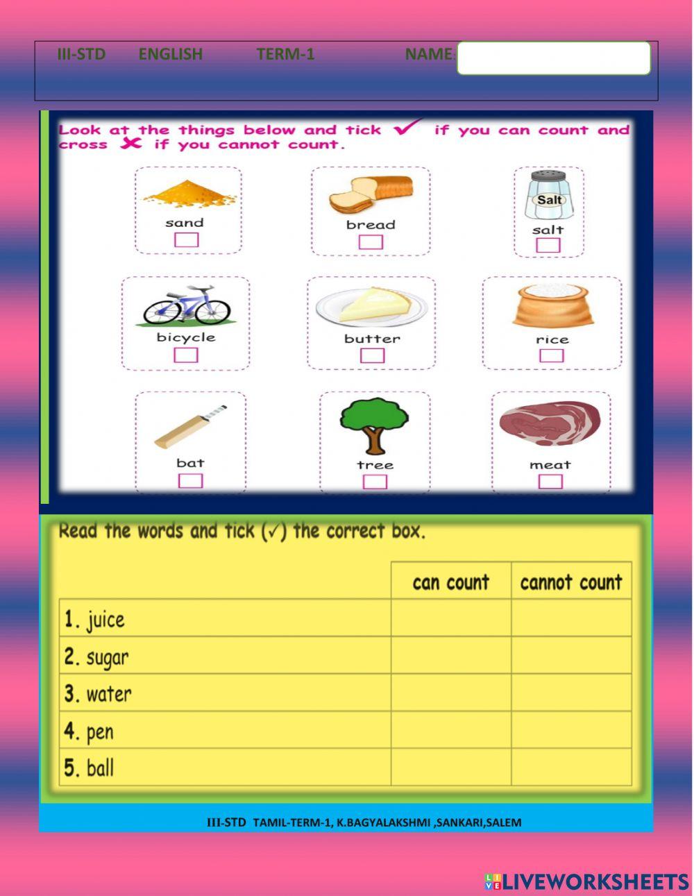 English iii std interactive worksheet | Live Worksheets