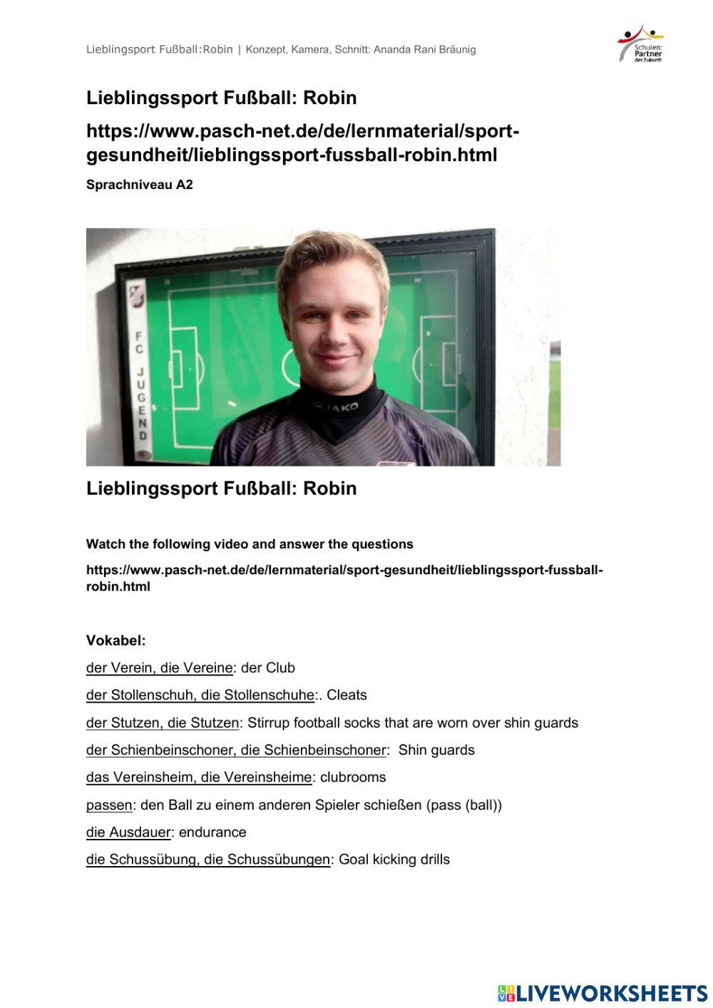 Kirsty Hickman-Davis | Year 9 Football comprehension