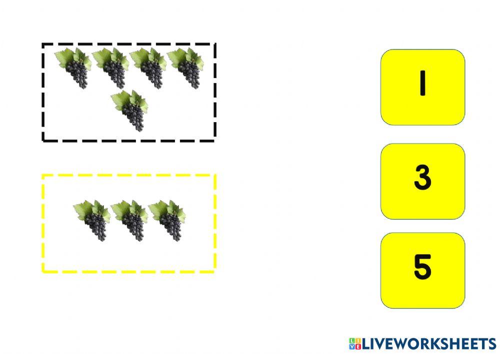 Rote counting 1 - 10 interactive worksheet | Live Worksheets