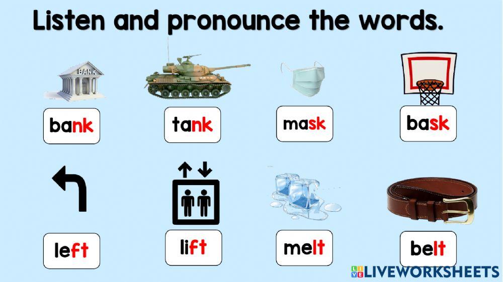 Reading nk lt ft sk worksheet | Live Worksheets