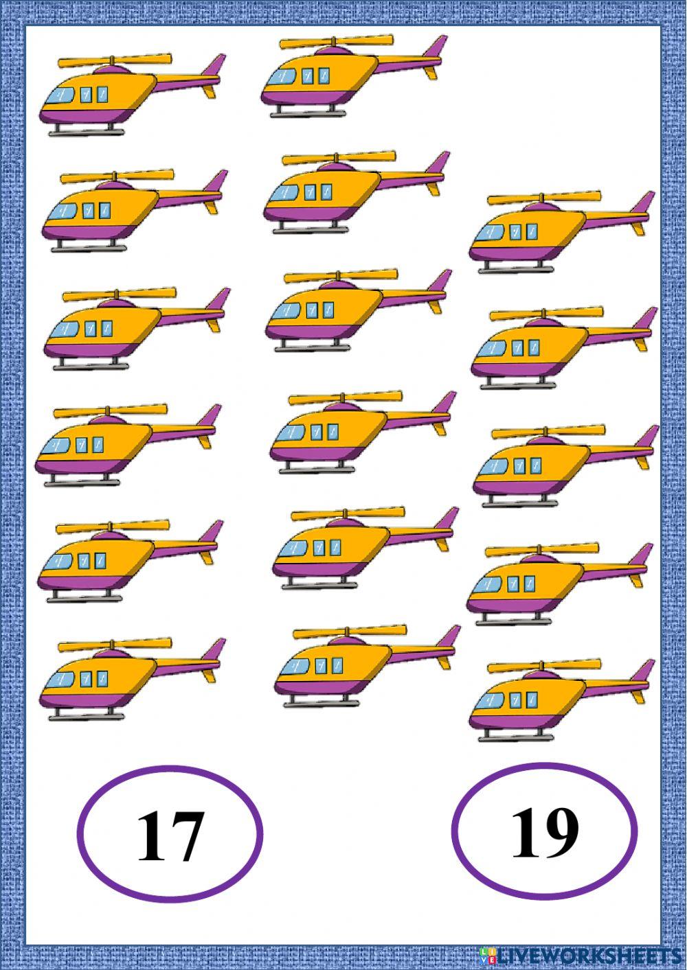 Bilang 11-20 worksheet | Live Worksheets