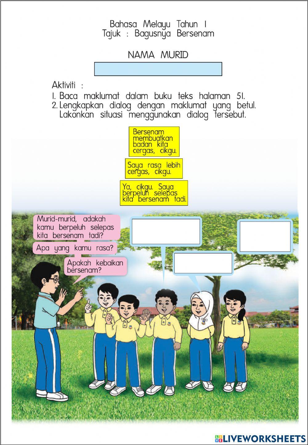 Bagusnya Bersenam activity | Live Worksheets