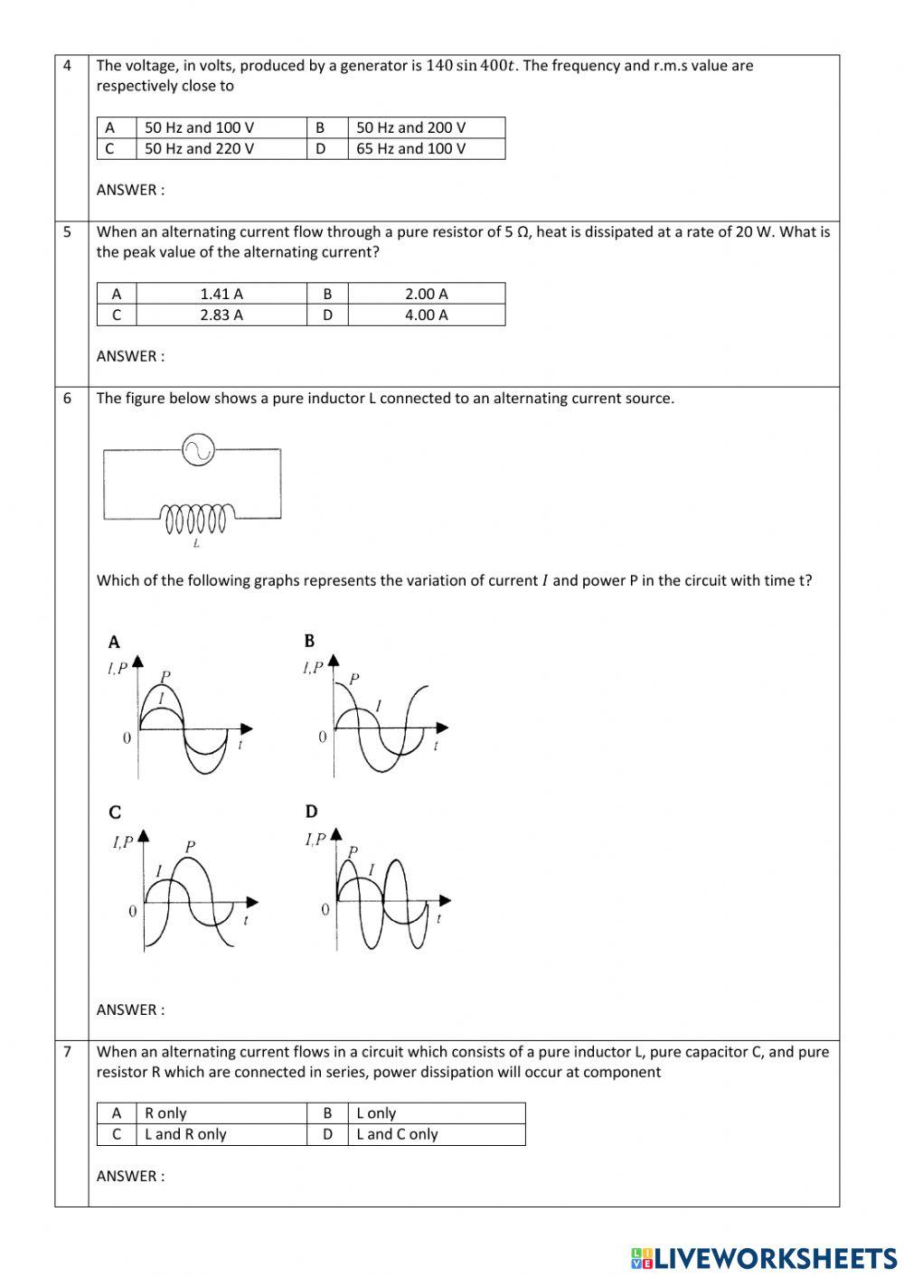 C7 TEST 2 3227615 | bpphong | LiveWorksheets