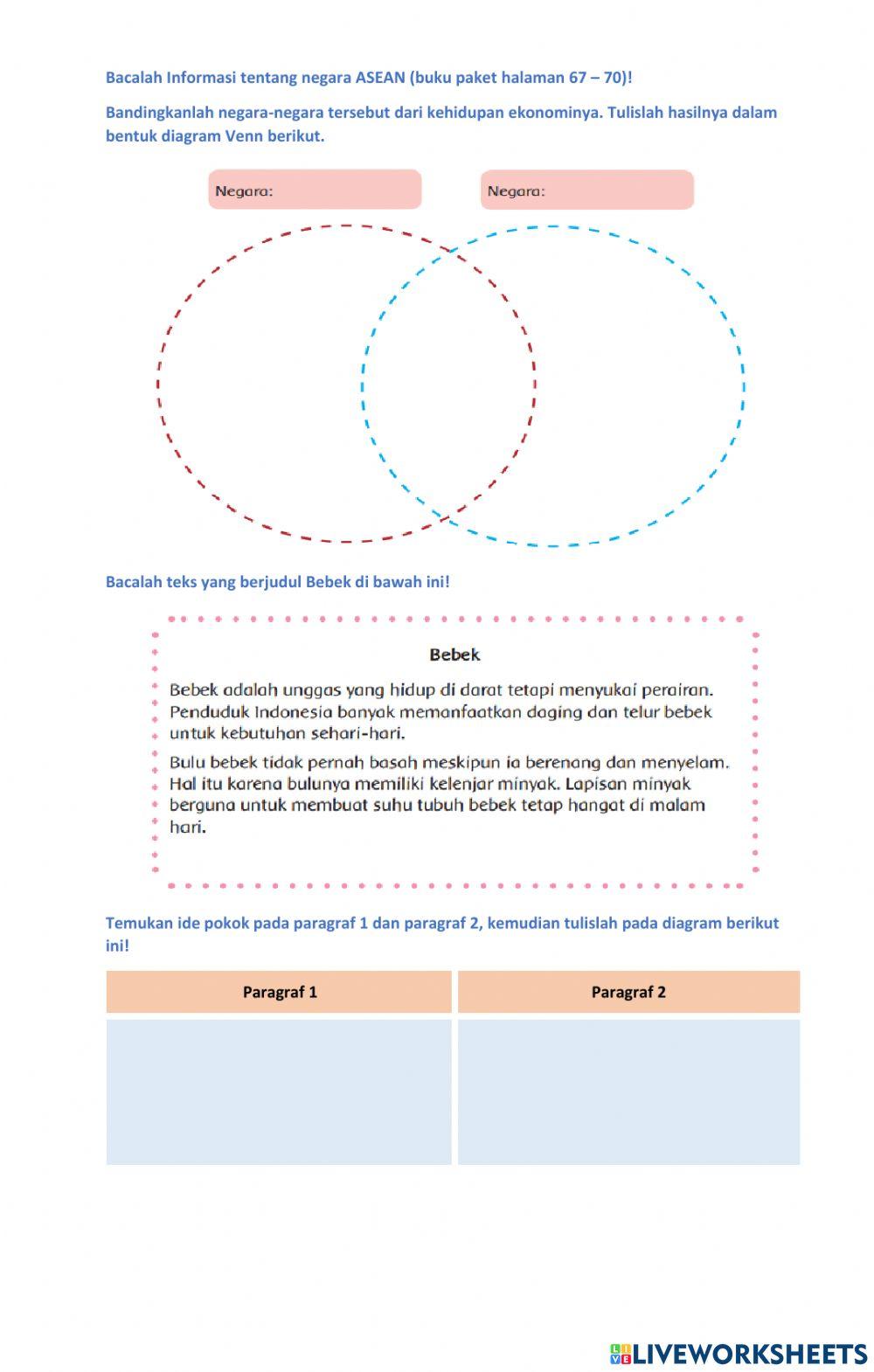 LKPD Kelas 6 Tema 1 ST 2 Pb 1 worksheet | Live Worksheets