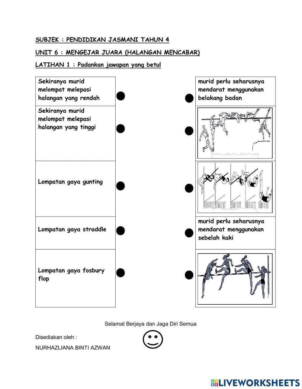 Mengejar Juara (Halangan Mencabar) worksheet | Live Worksheets