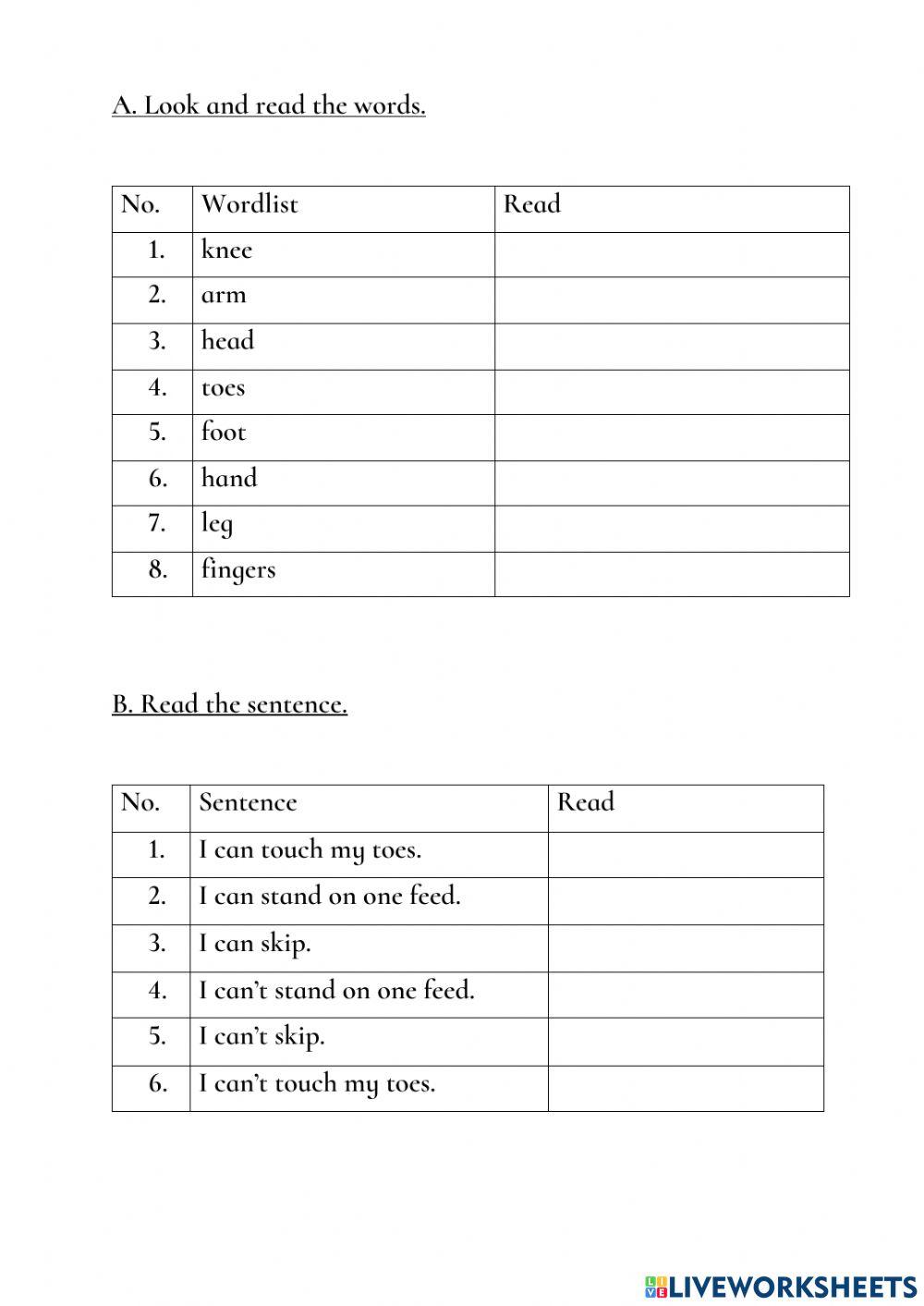 Unit 8: The robot exercise | Live Worksheets