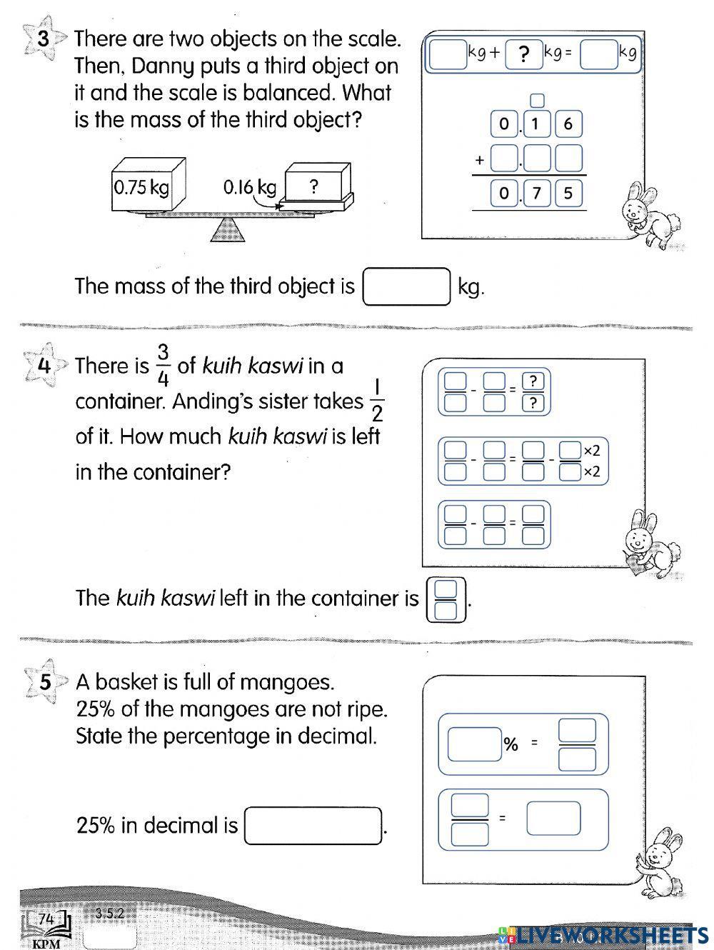 Mathematics Year 3 PdPR Week 24 Monday 26th July 2021