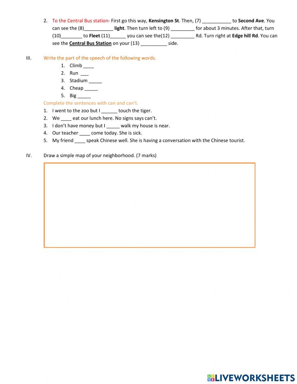 Skillfull Foundation 7c Quiz 1 Worksheet | Live Worksheets