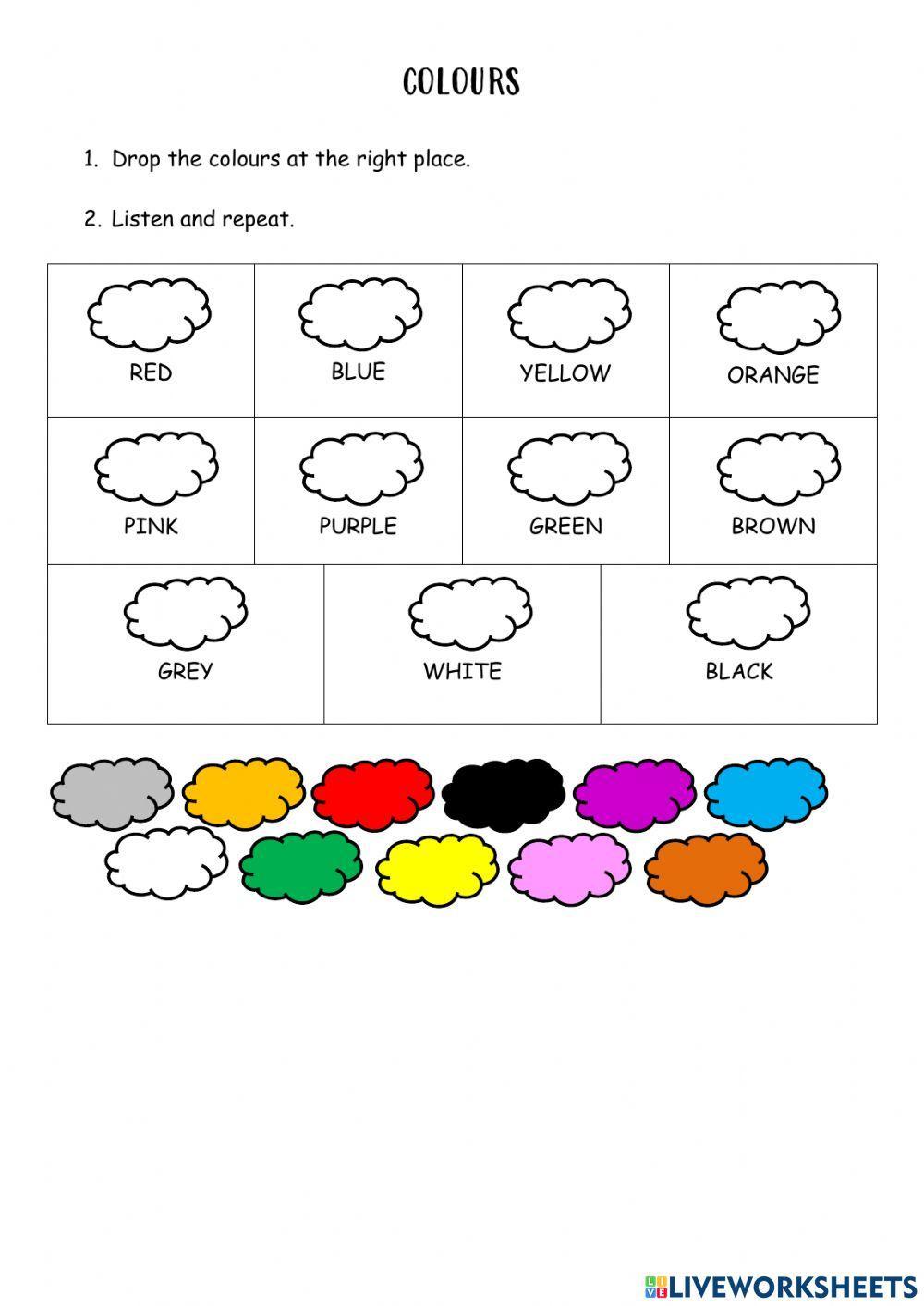 1198284 | Colours | MRSMangin | LiveWorksheets