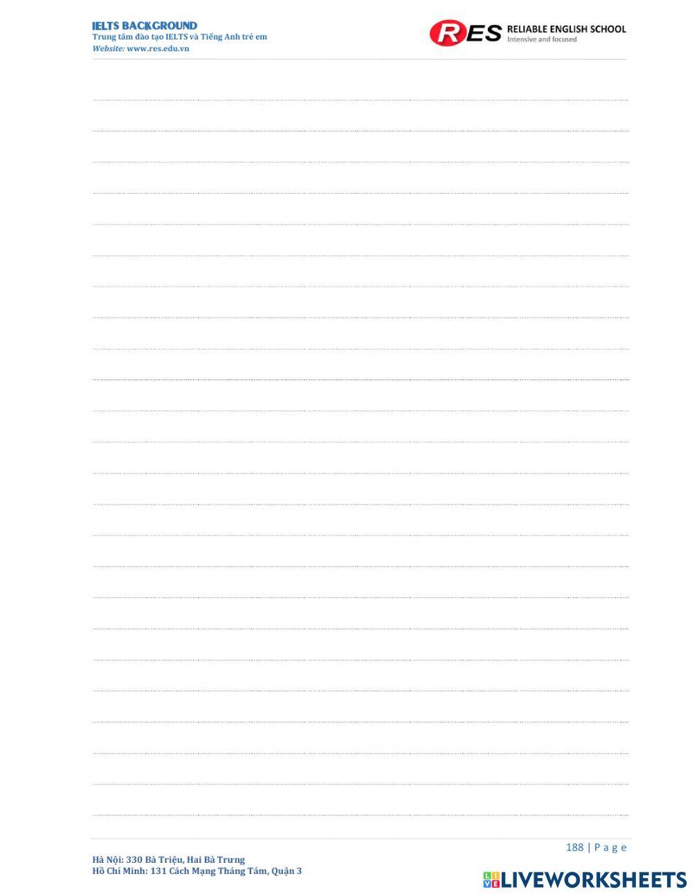 Ielts Background Les 5 worksheet | Live Worksheets