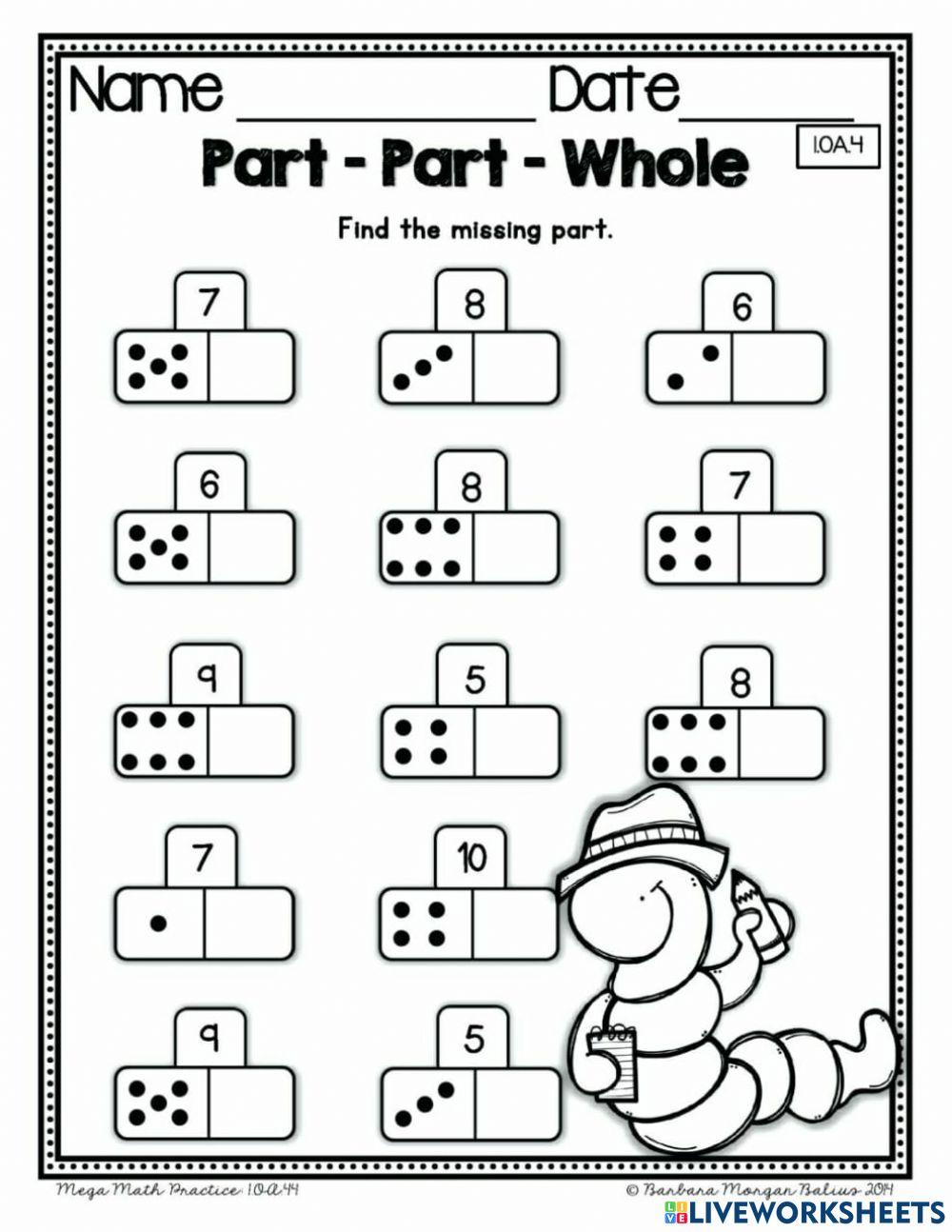Finding the Missing Number interactive worksheet | Live Worksheets