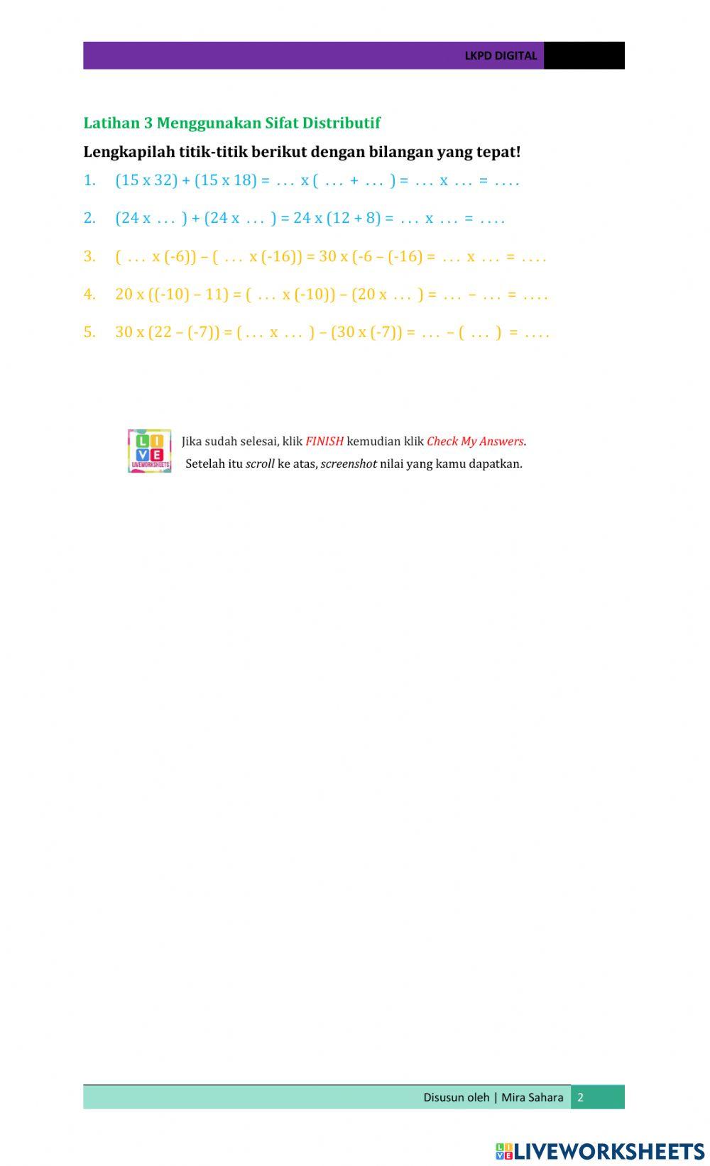 LKPD Sifat-Sifa… | Free Interactive Worksheets | 1198631