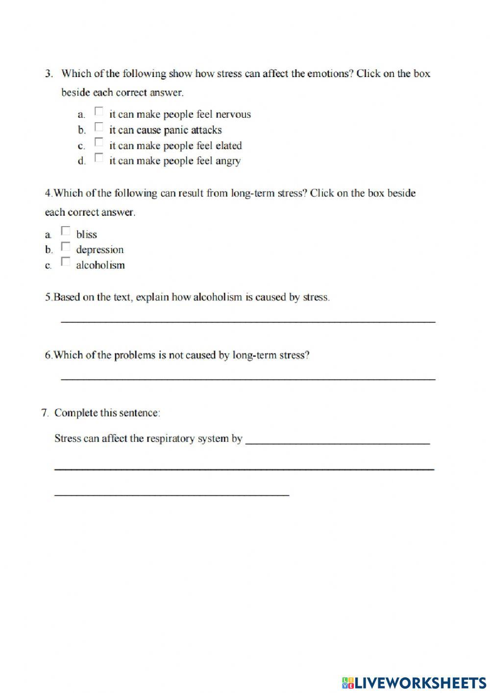 Reading and writing online activity for SECONDARY SCHOOL | Live Worksheets