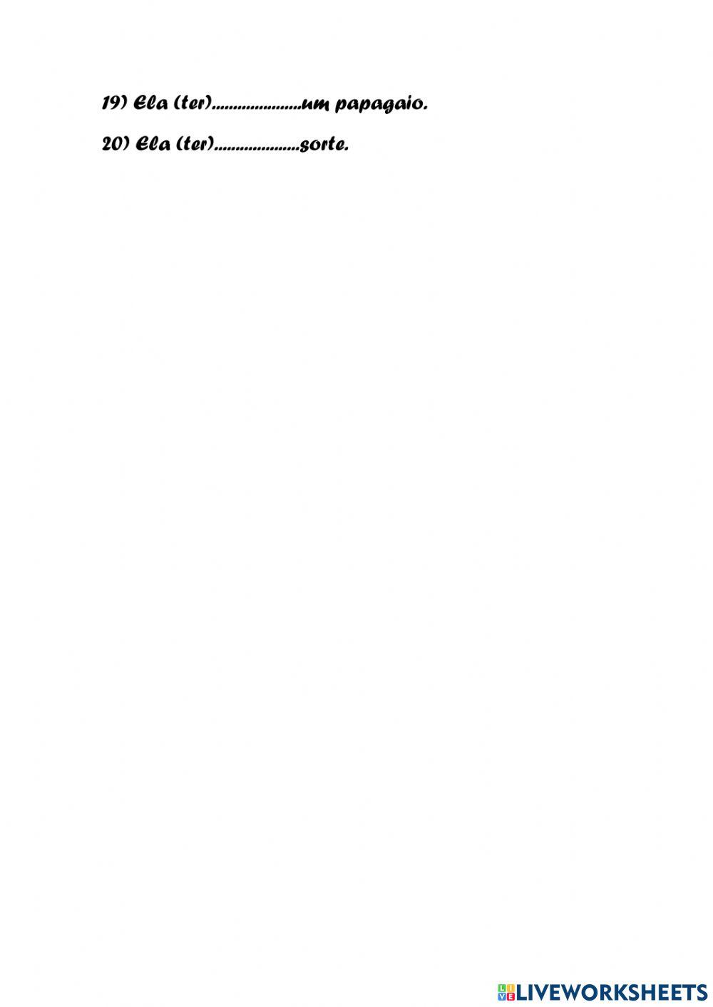 Passado perfeito 2648 | danippossas | Live Worksheets