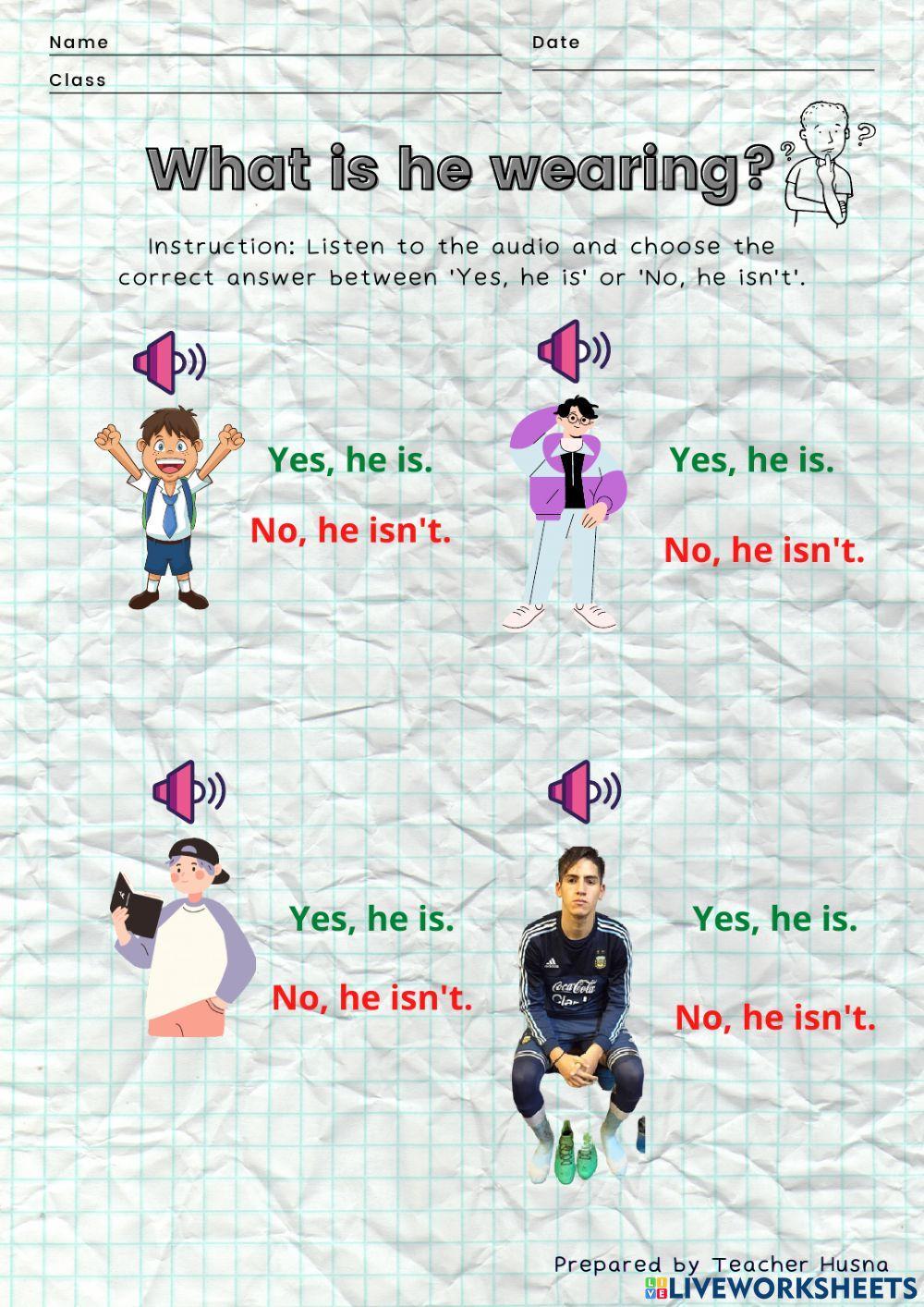 Unit 7: Get Dre… | Free Interactive Worksheets | 1199616